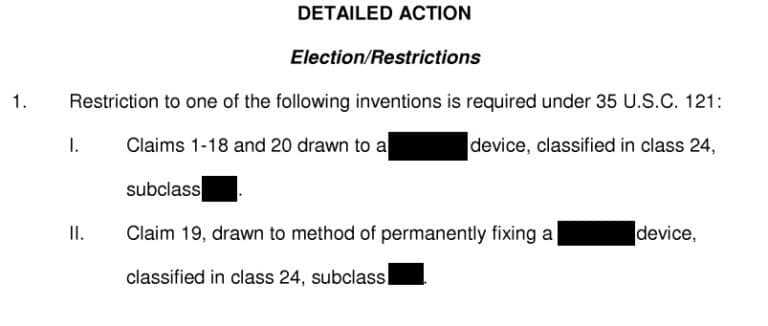Navigating Restriction Requirements in Patent Applications | Thomas W ...